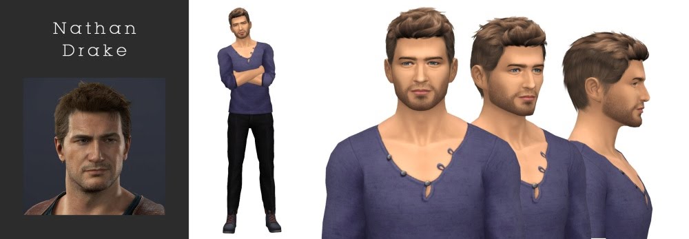 My Sims 4 CAS - Uncharted 4: Elena Fisher & Nathan Drake - Imagination ...