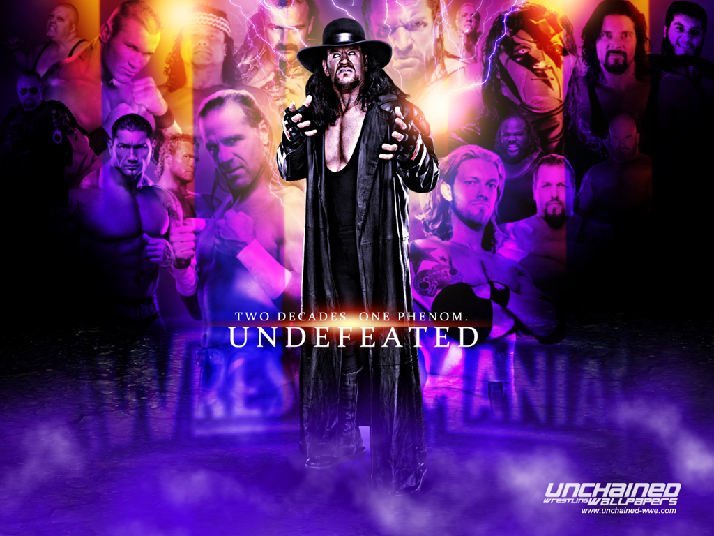 Geek Xplore: The Undertaker "Undefeated Streak 20-0" Wallpaper