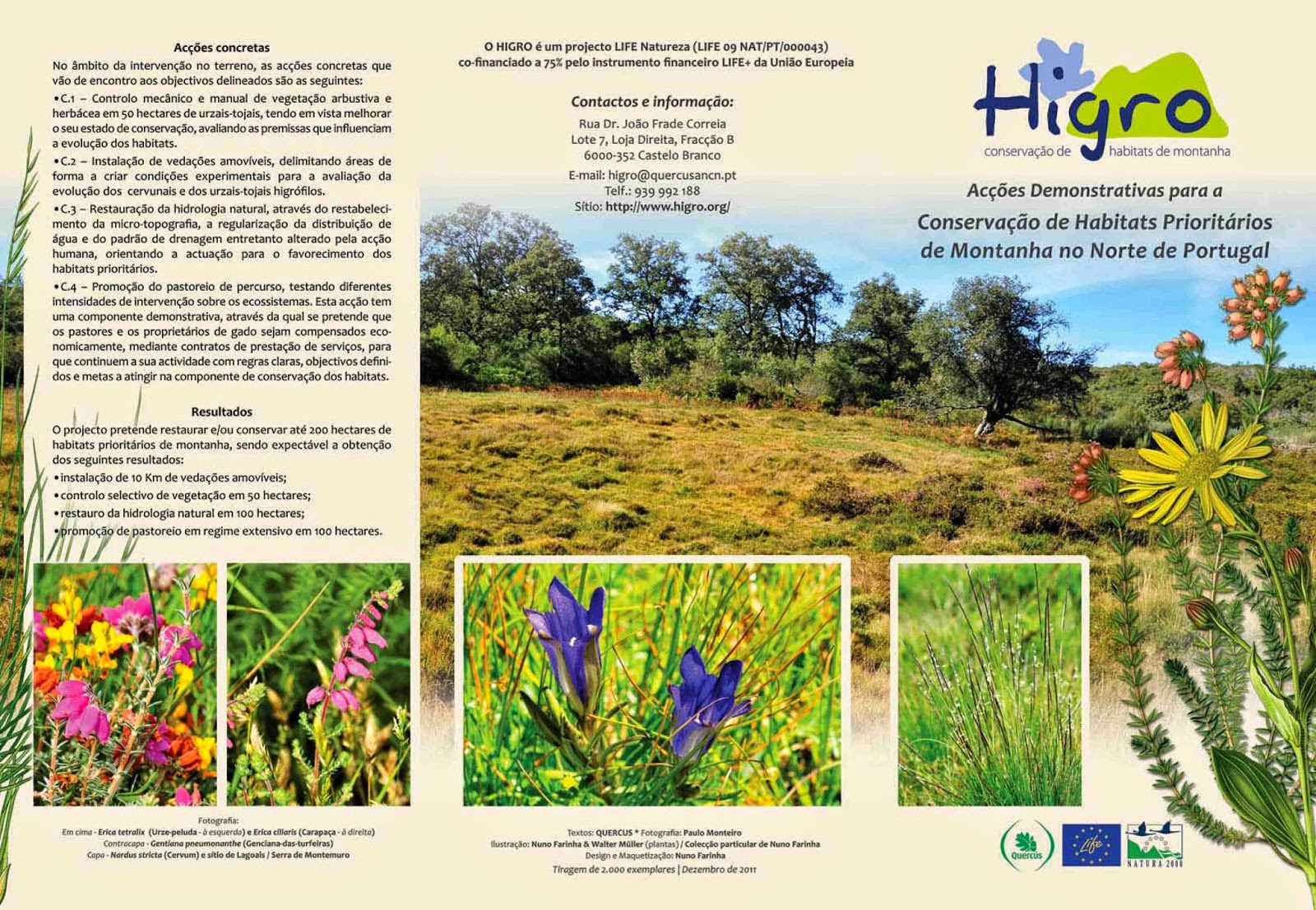 JARDINS E PARQUES DE PORTUGAL: PROJECTO HIGRO - CONSERVAÇÃO DE HABITATS ...