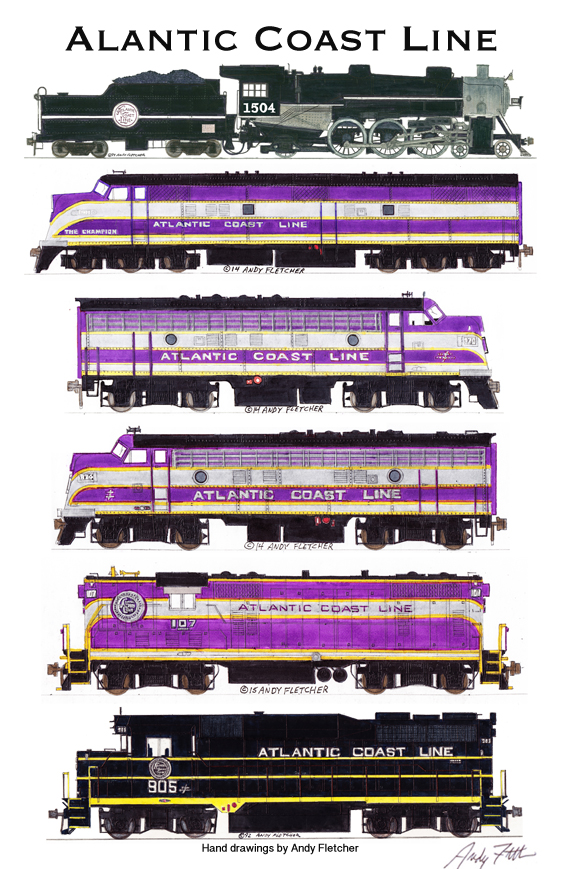 Andy Fletcher Blog-: An Atlantic Coast Line Freight at "The Folkston ...