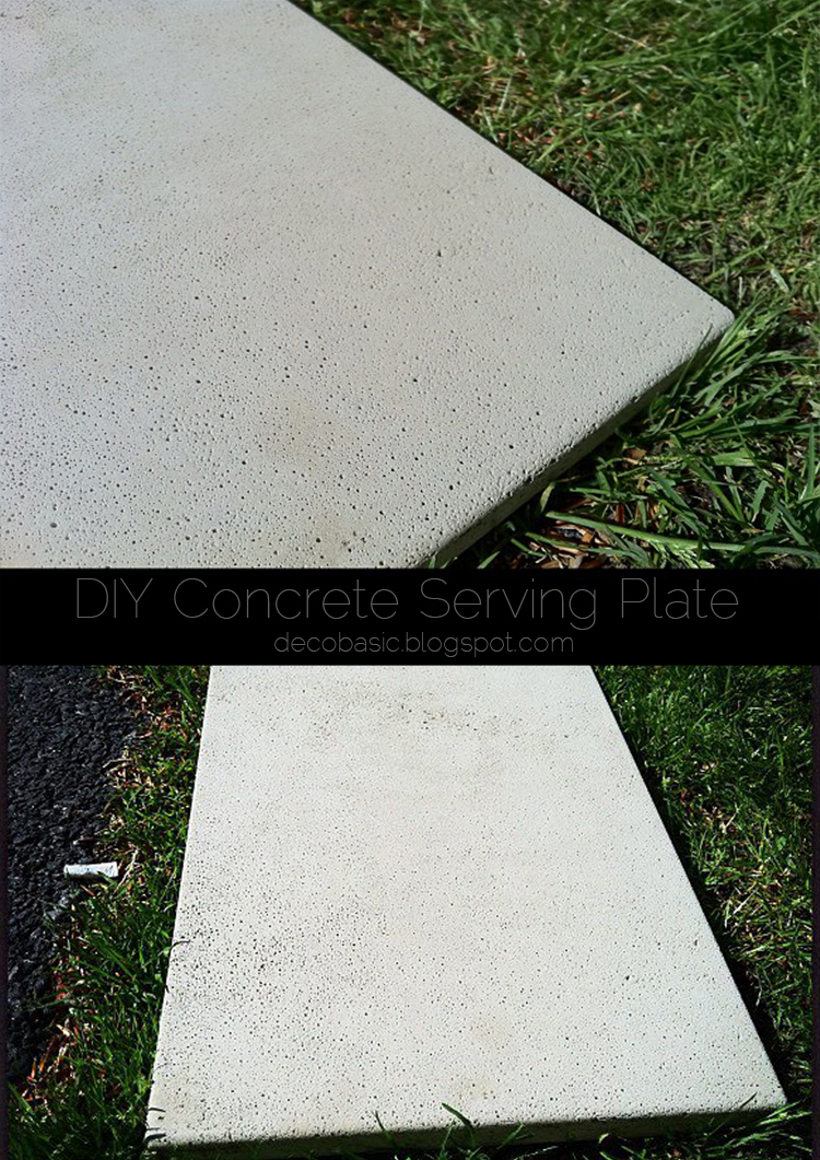 DECObasic: DIY CONCRETE SERVING PLATE