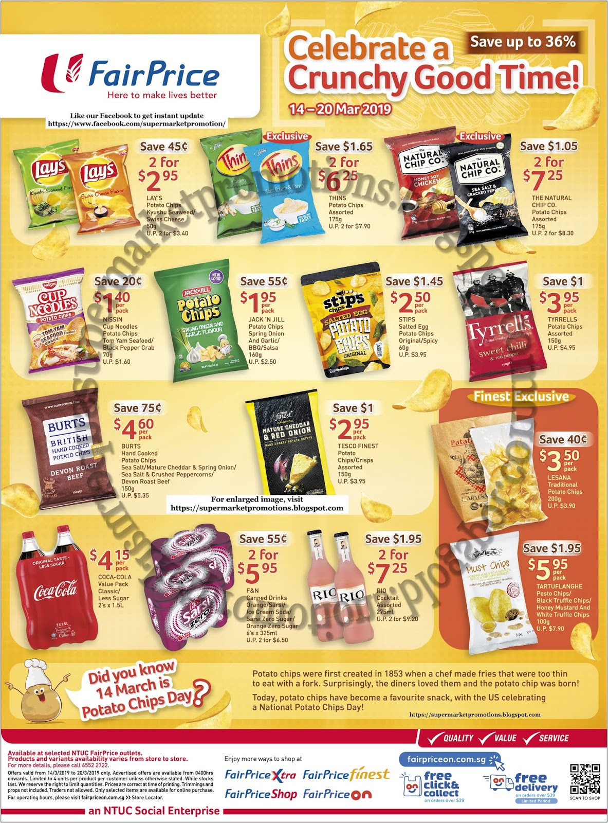 NTUC FairPrice Snacks Promotion 14 - 20 March 2019 ~ Supermarket Promotions