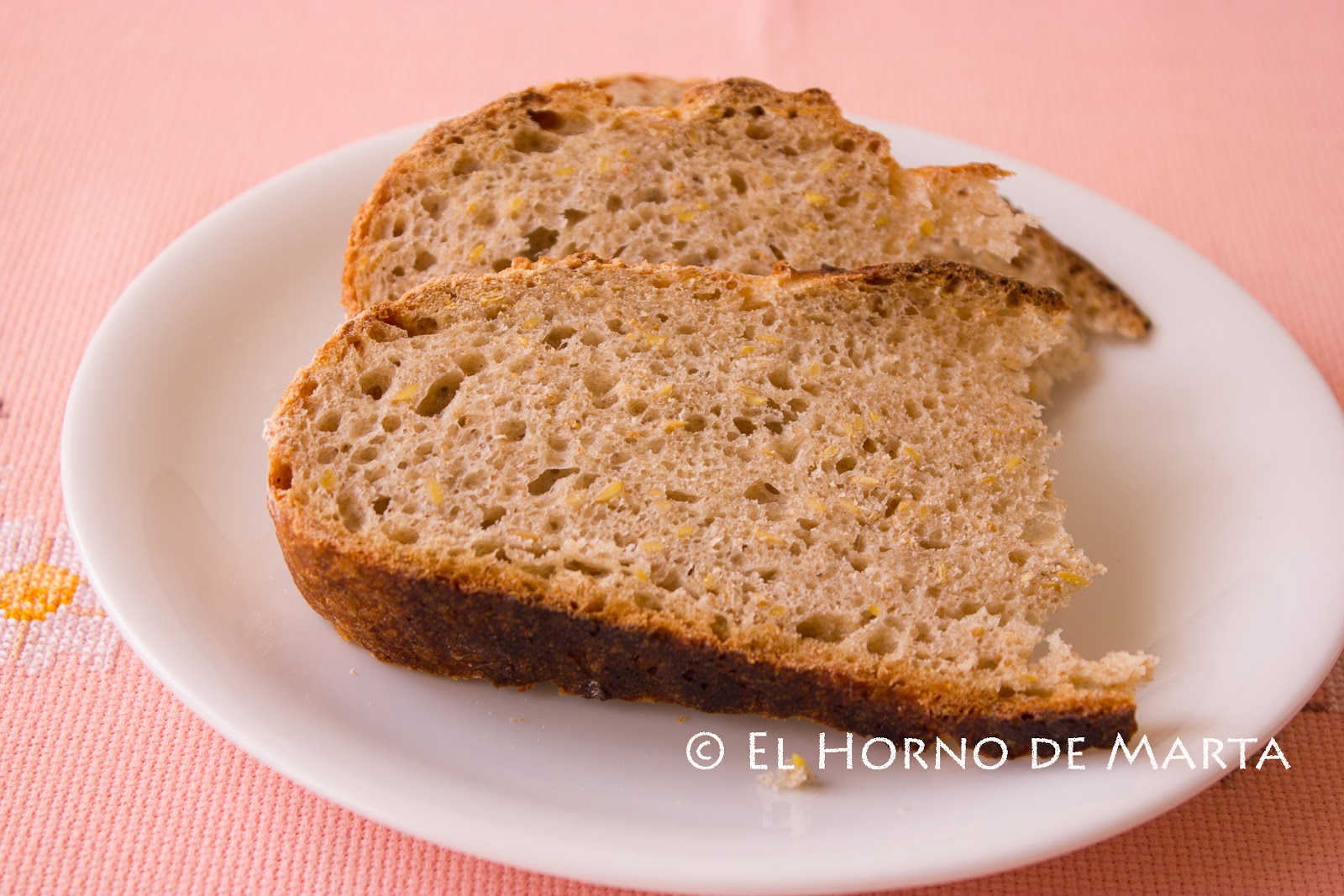 El horno de Marta: Pan integral con semillas de lino