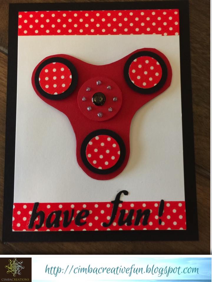 Cimbacreativefun: Fidget Spinner Cards