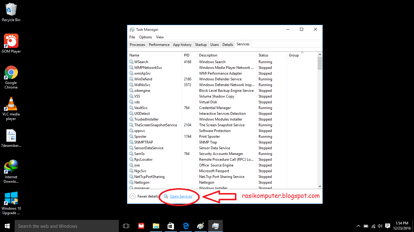 Cara Mengatasi Error Code 0x80070422 Di Windows Store 10 - Rasi Komputer