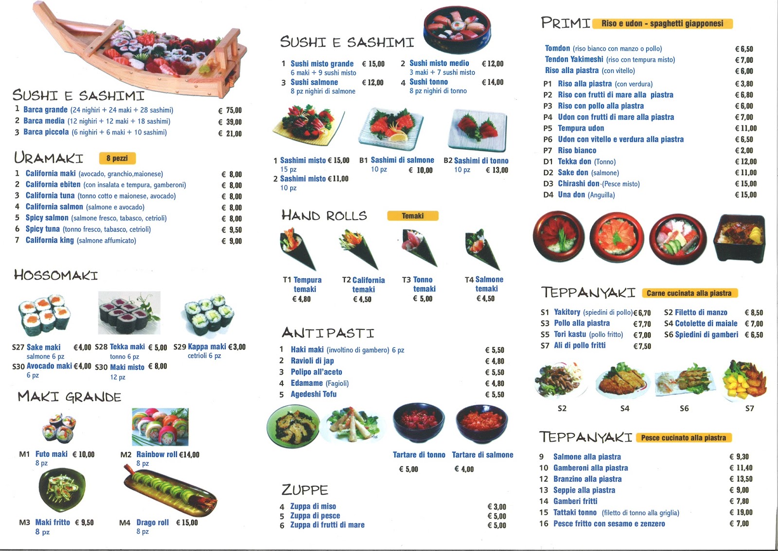 Menu e Prezzi: Menu del ristorante giapponese Kikko Sushi a Milanofiori ...