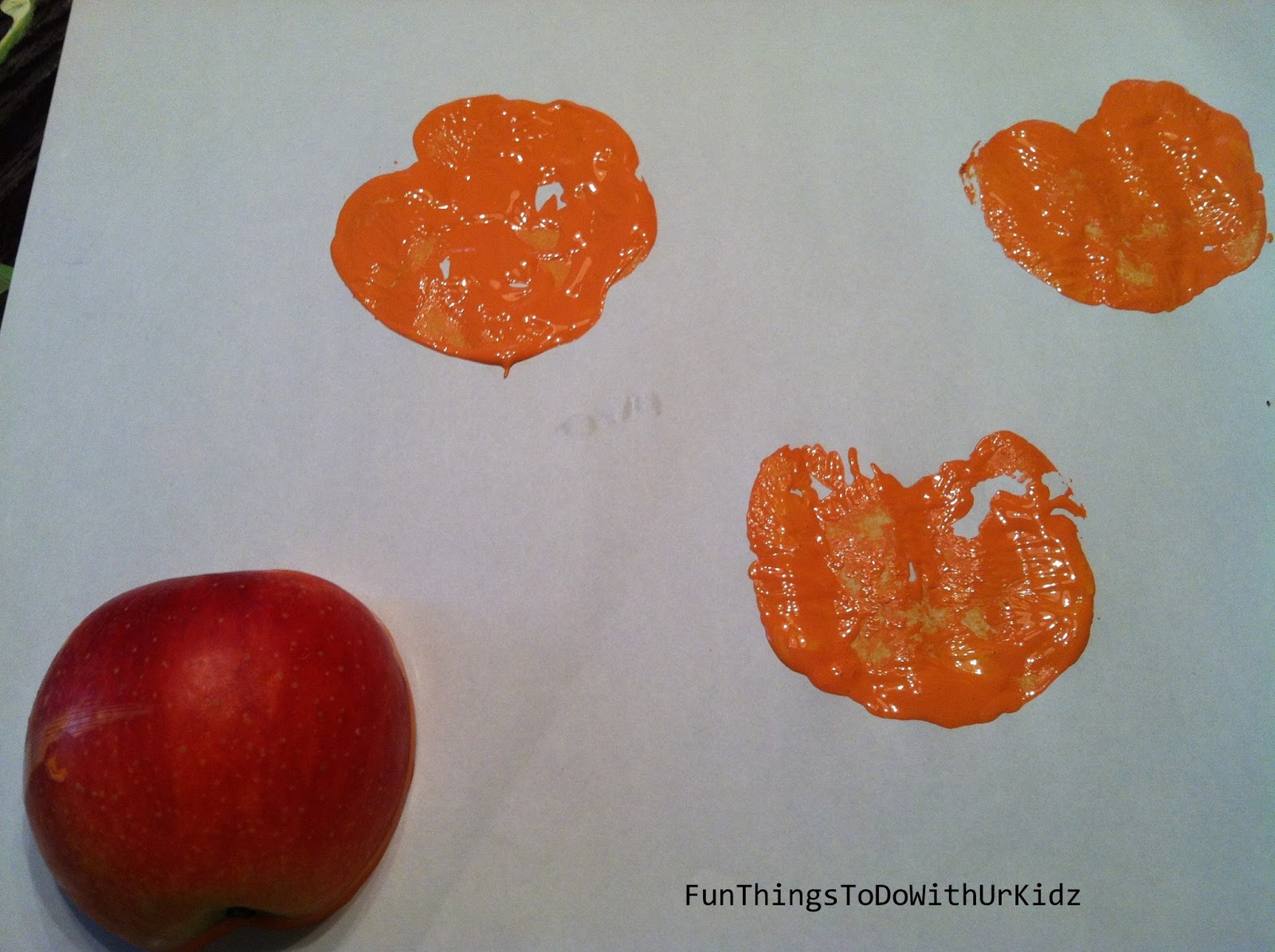 Apple pumpkin prints