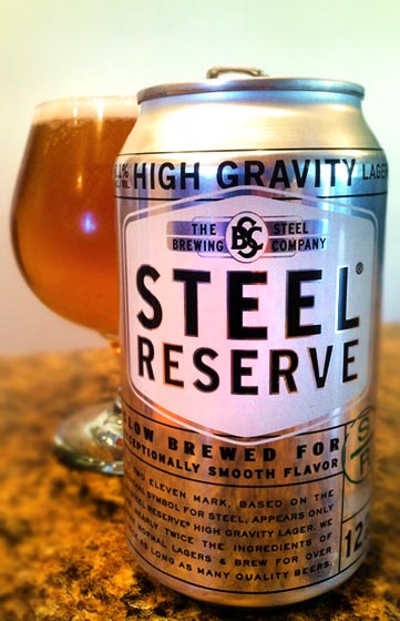 Bob's Brew and Liquor Reviews: Steel Reserve High Gravity Lager