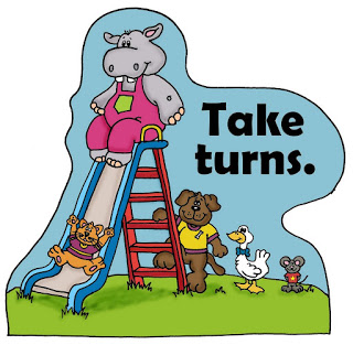 Children Taking Turns Clipart