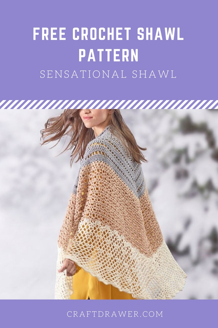 How to Crochet a Free Lightweight Sensational Shawl Pattern