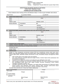 Cara Registrasi Pajak Efin - Dunia Pendidikan