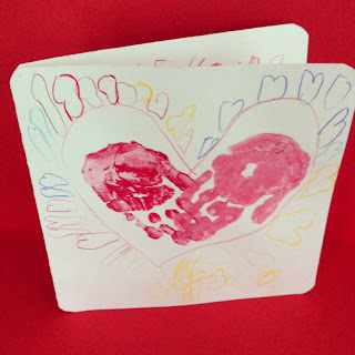 Handprint Heart Cards | Gettin' Crafty with Natalie