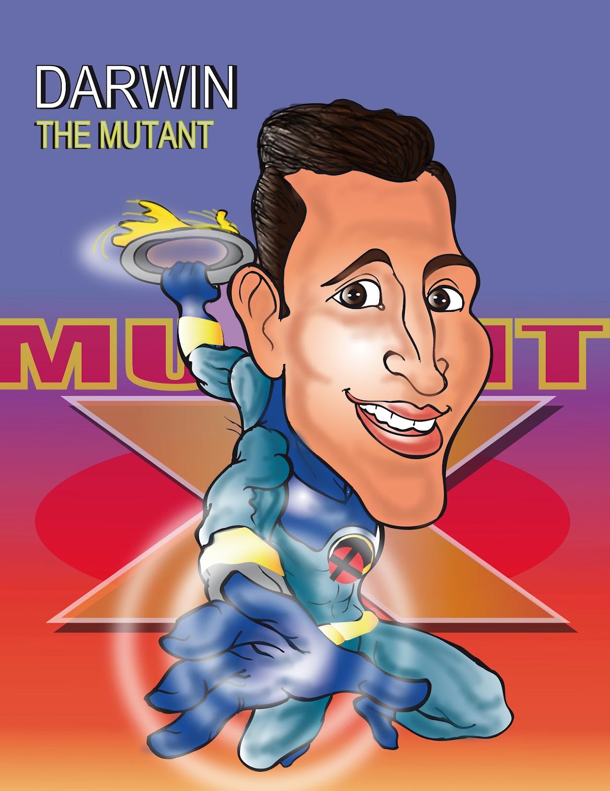 TRAZOS LEMOS: Superheroes-CARICATURAS