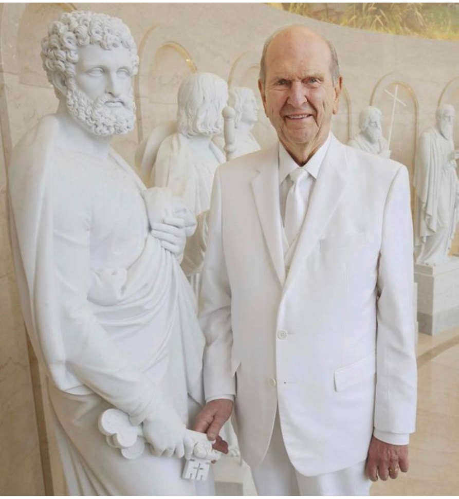 BARE RECORD OF TRUTH: 486: PRESIDENT NELSON WITH THE KEYS FROM PETER IN ...