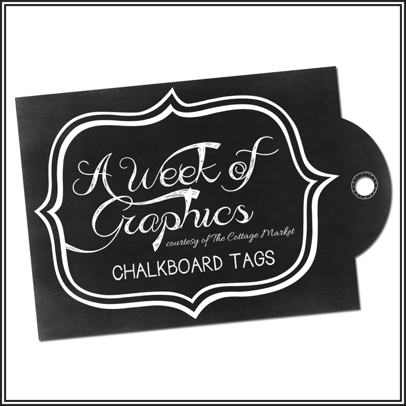 Chalkboard Printable Tags - The Cottage Market
