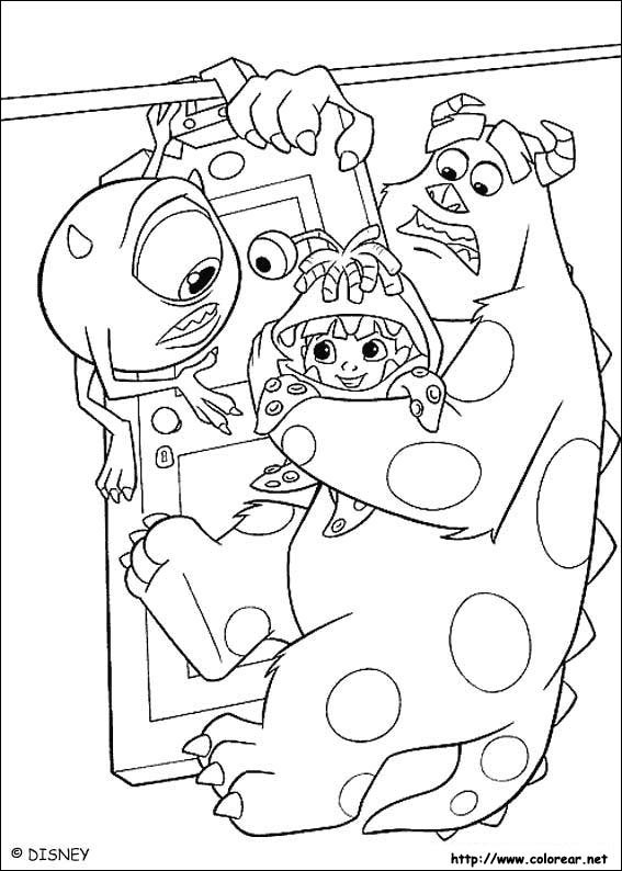Disney Pixars Monstruos S.A.: Pinta y colorea 8
