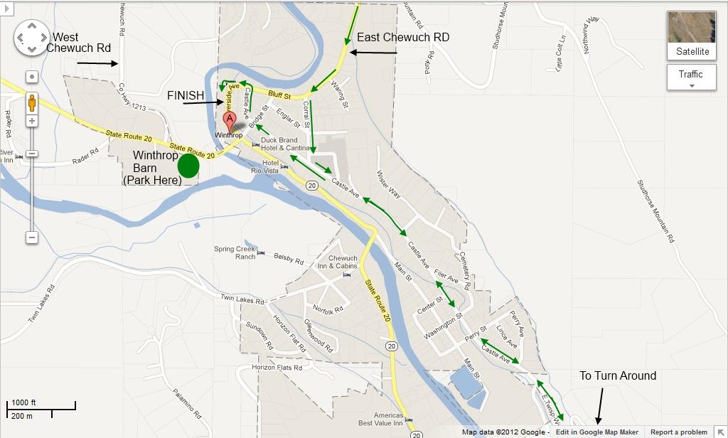 Winthrop Marathon: Course Info