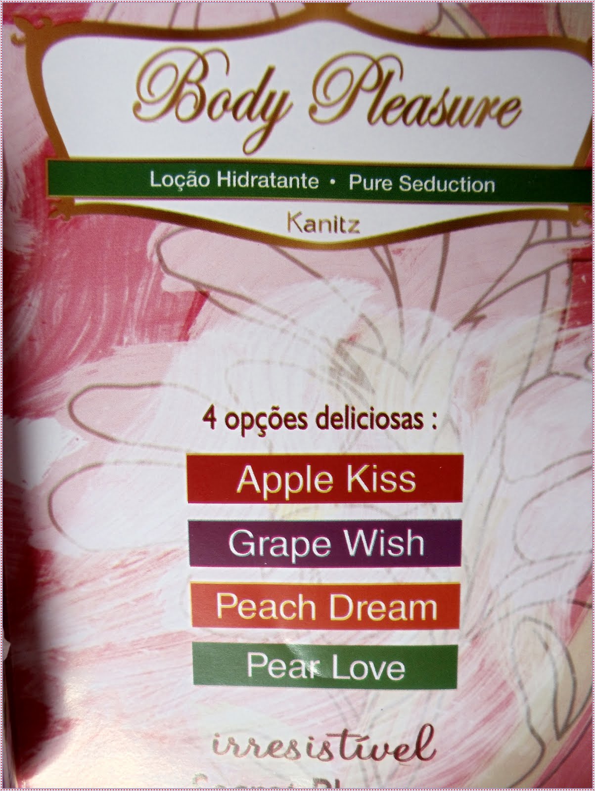 Mais que um blog de beleza: Body Pleasure - Loção Hidratante