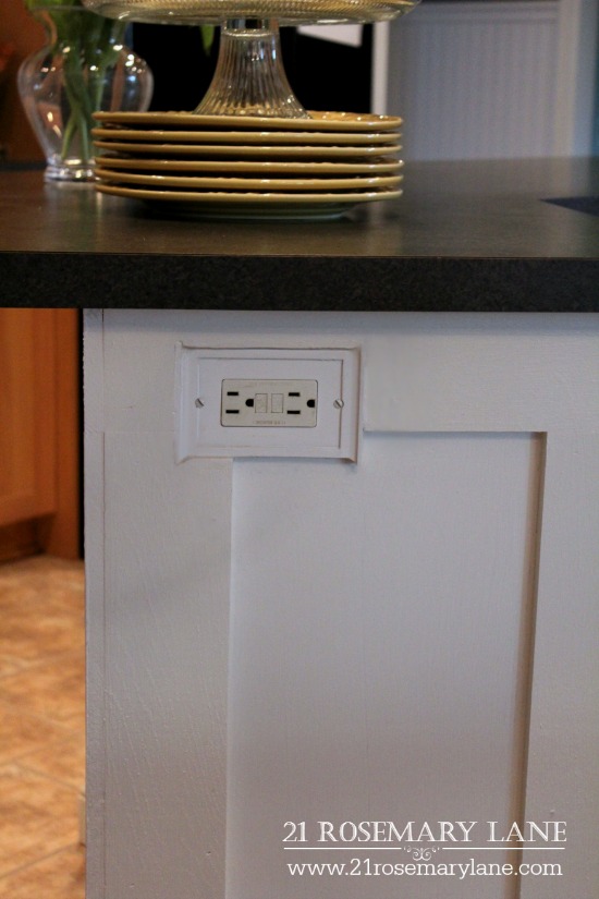 21 Rosemary Lane: Board & Batten Kitchen Island Makeover