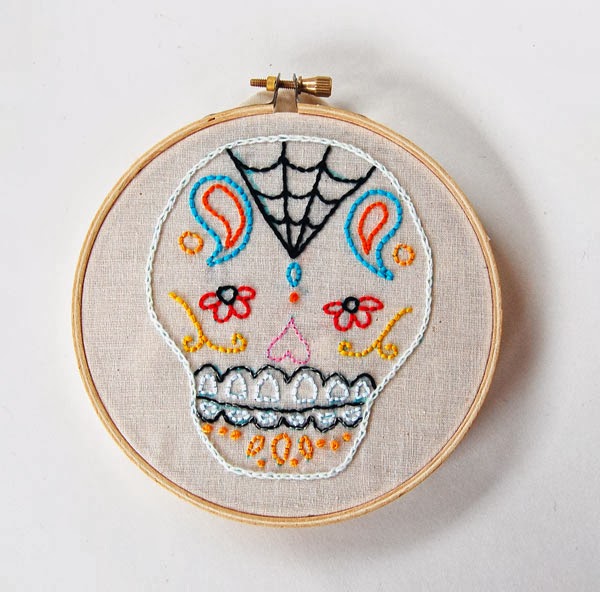 The Craftinomicon: Embroidered Sugar Skulls