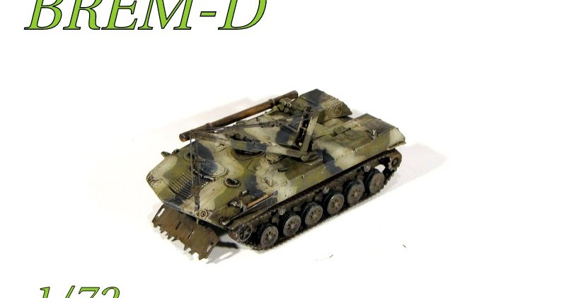 Gulumik Military Models: BREM-D 1/72 RED TANK MINIATURE