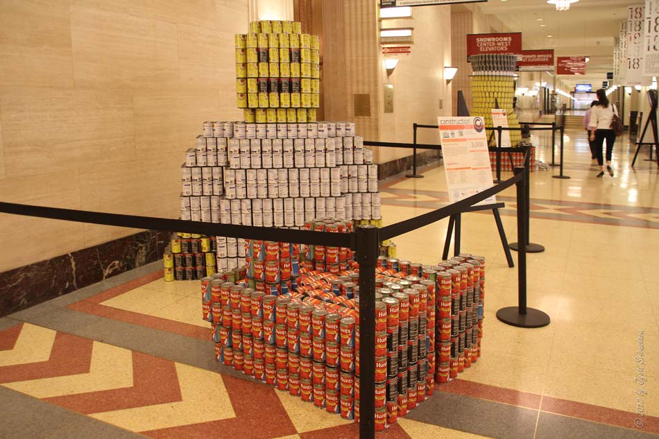 Public Art in Chicago: CANstruction 2012 [at Merchandise Mart]