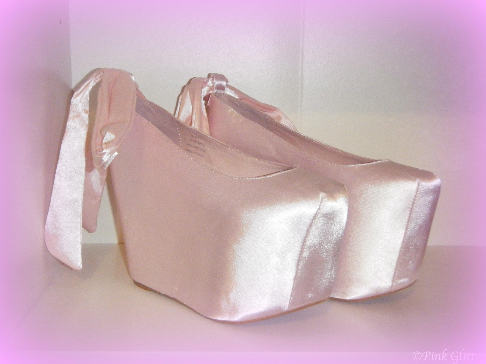 Pink Glitter: Jeffrey Campbell x Wildfox Ballet Platforms