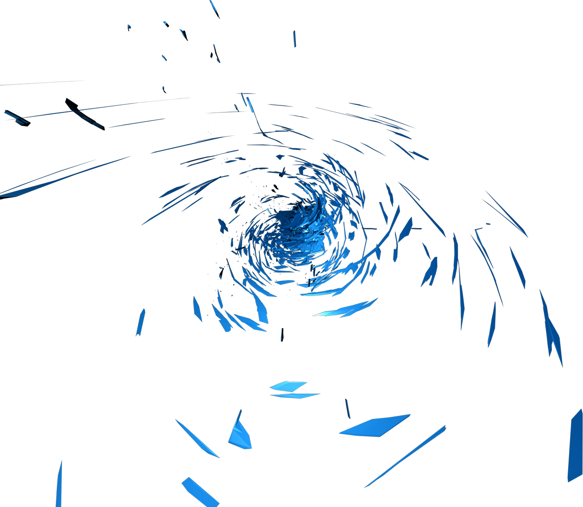 Render Abstract Azul | D-Efeitos Design