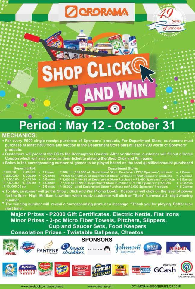 Ororama Shop, Click and Win Promo! - Cagayan de Oro Today
