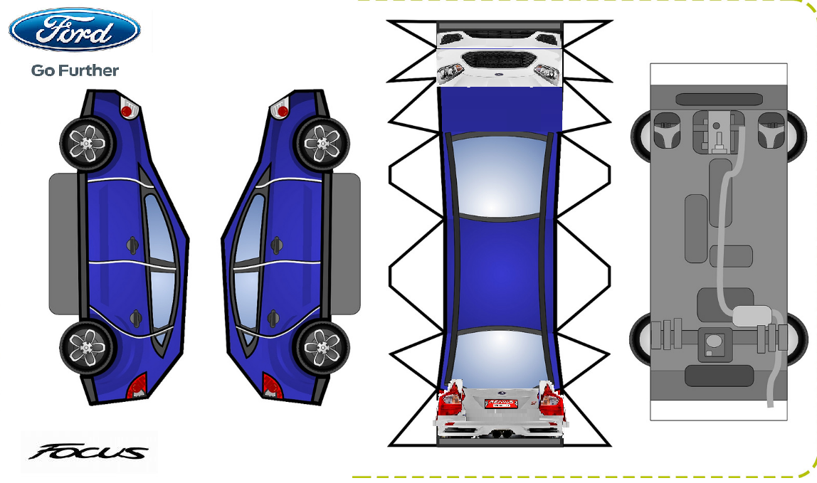 2015 Ford Focus Papercraft (Poorly Made) still makeable | Super Cougar ...