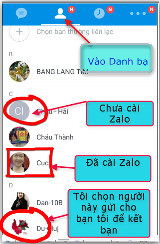 CHIA SẼ KẾT BẠN TRONG ZALO BẰNG GỬI DANH THIẾP ! | minh lương và mọi người