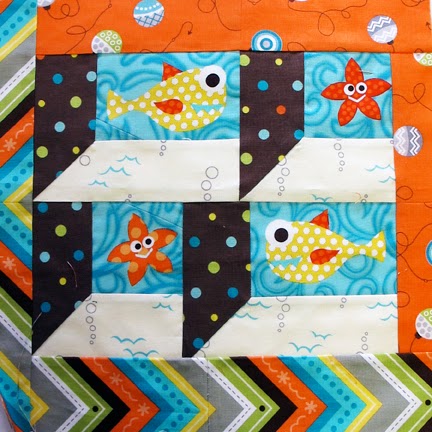 Henry Glass Fabrics: More Here Fishy Fishy Challenge Blocks