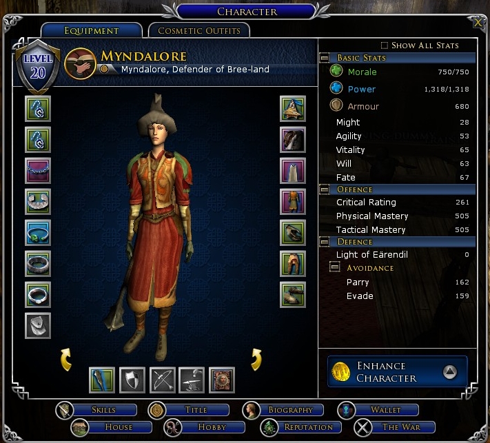 Myndariel's Middle Earth : Introducing the Lore-master: Level 1-20