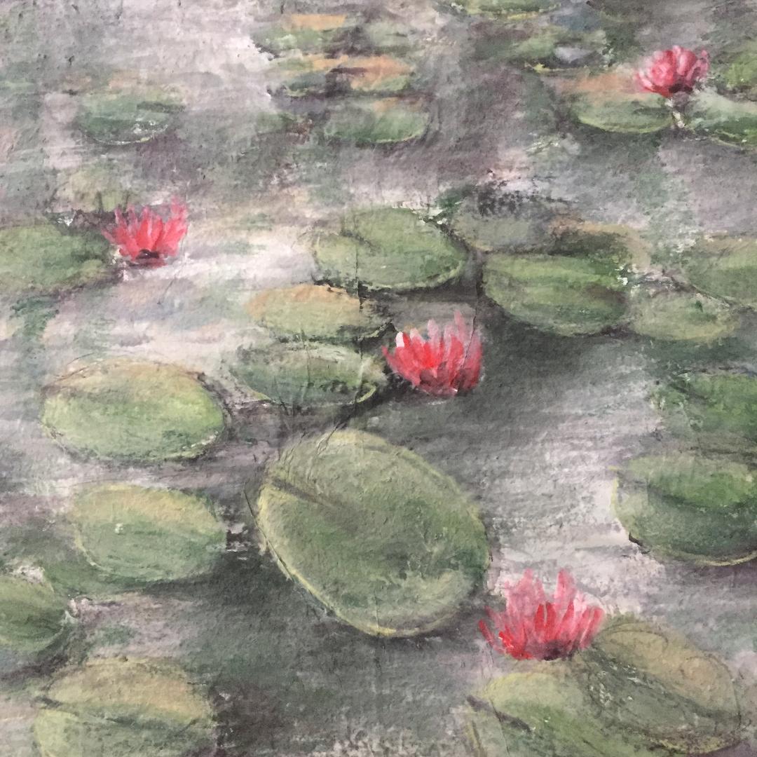 Art of ChunYi Long: Water Lily, New Creation, Heavy-Color Chinese ...