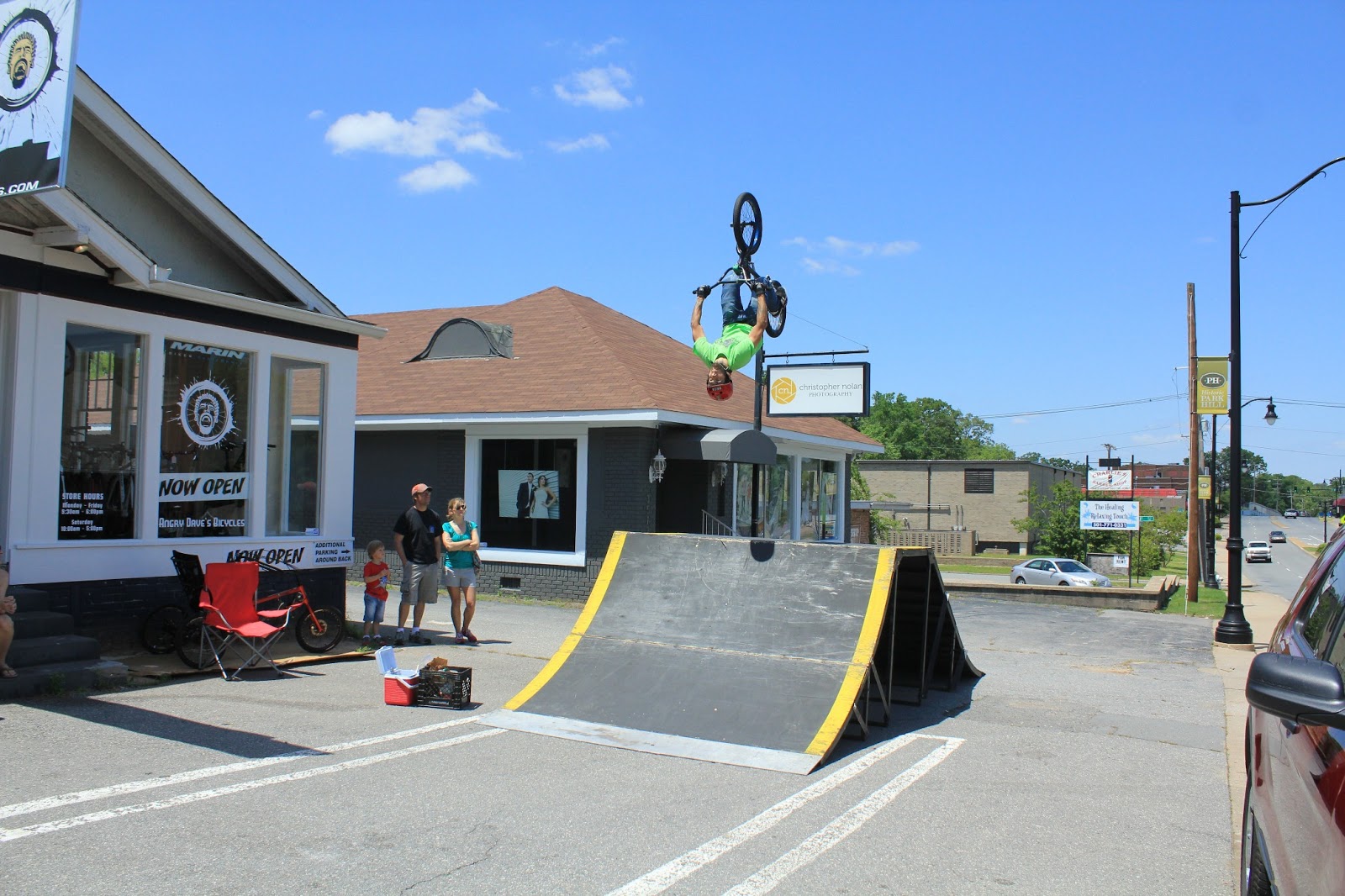 JBar Cycling: Airborne At Angry Dave's Wheels and Bikes