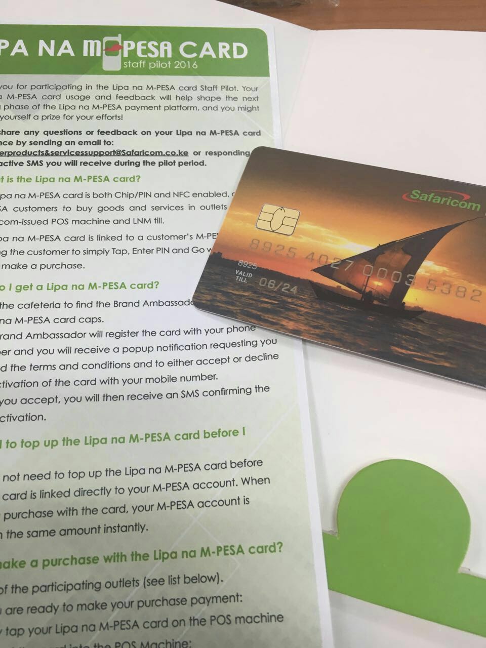 NAIROBITECH: SAFARICOM PILOTS MPESA CARD WITH STAFF