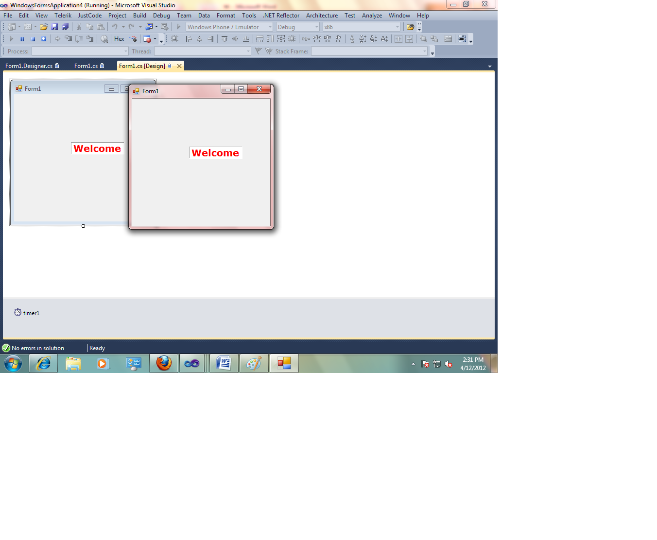 .Net MATERIAL: How to Blinking the Text in Windows Form Applications
