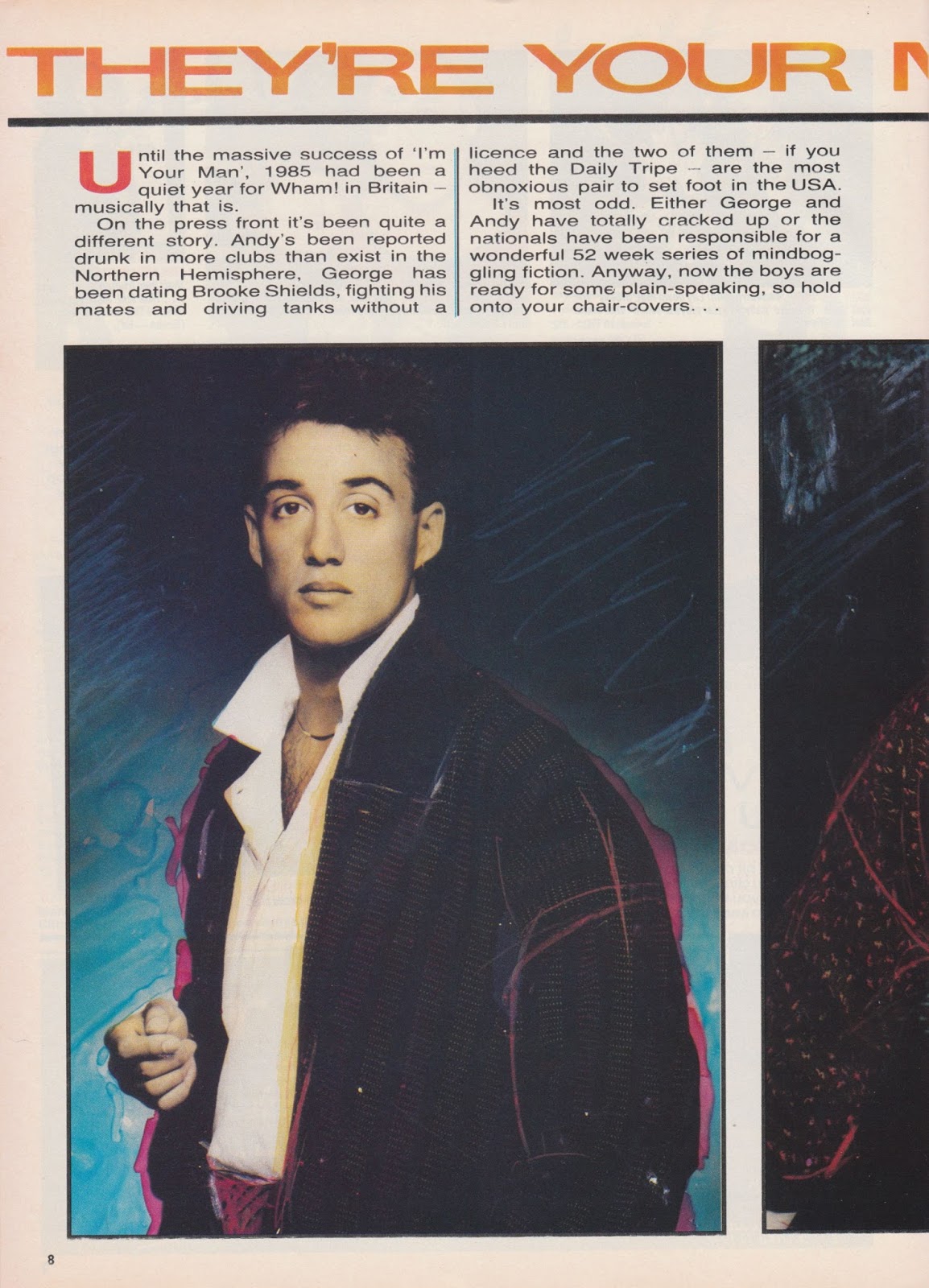 Top Of The Pop Culture 80s: Wham Number One Magazine 1985