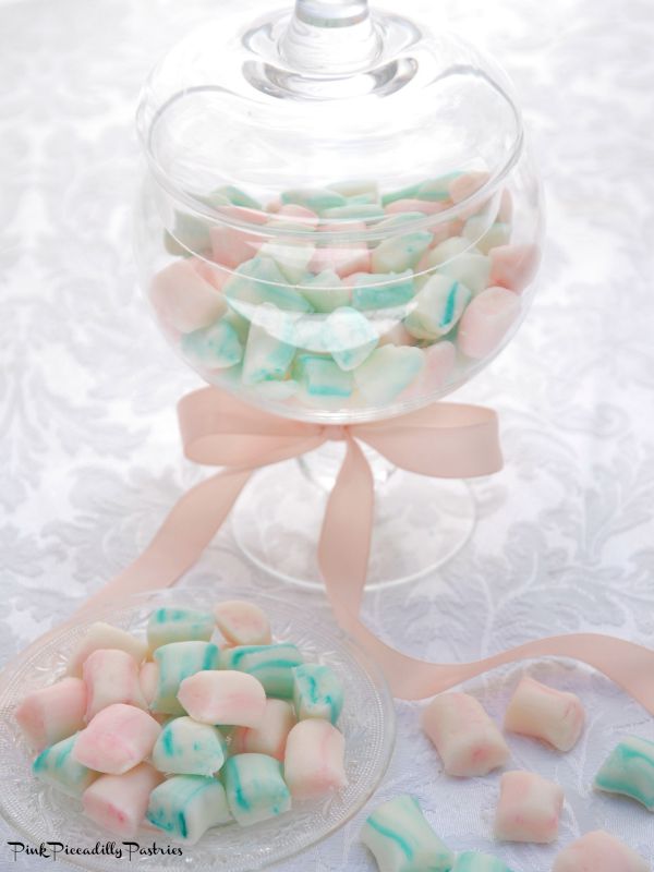 Pink Piccadilly Pastries: Swirly Buttery Melty Mints