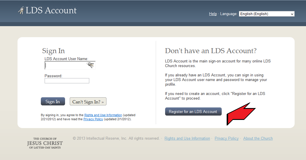 Eric Borgholthaus Genealogy: How To Make An LDS.org Account