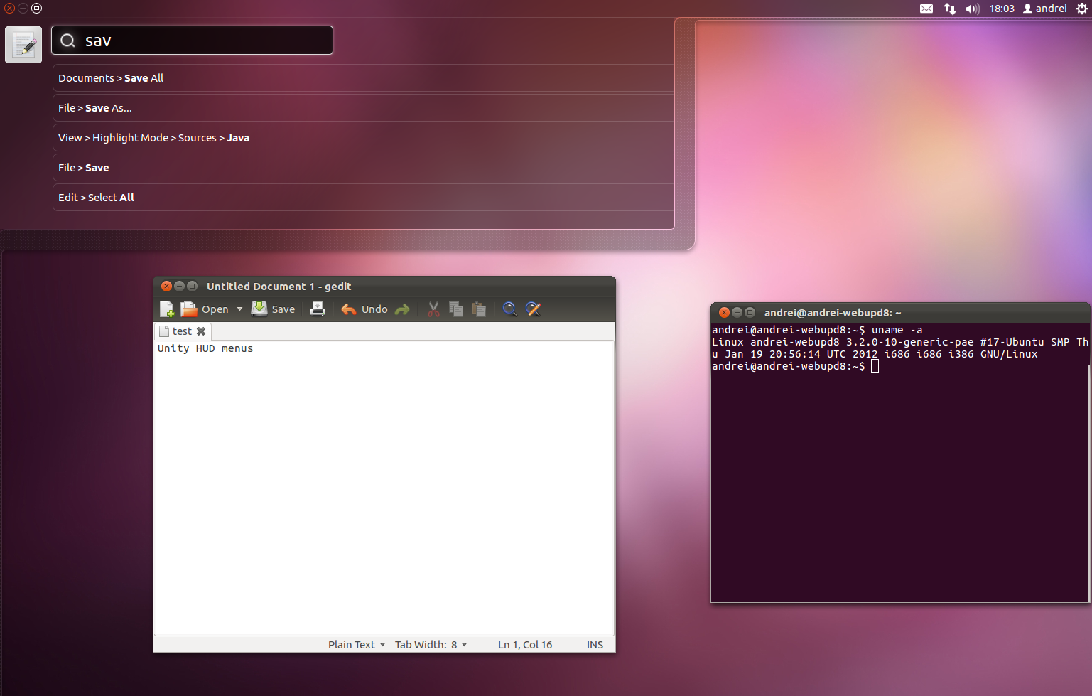 HUD: Ubuntu`s New Smart Menus, Announced By Mark Shuttleworth ~ Web ...