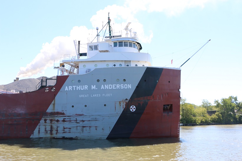 Michigan Exposures: The Arthur M. Anderson Unloads in Huron, OH