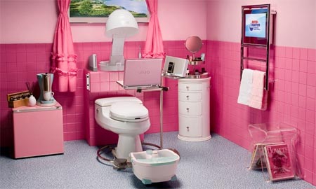 Bricolage e Decoração: Casas de Banho Femininas em Cor de Rosa - WC