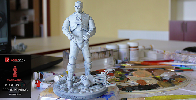 Gordon Freeman 3D Models with Crowbar and Gravity gun | 3D Models by ...