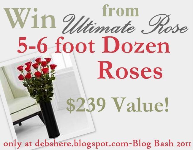 Blog Bash Is Here- Win 5-6 Foot Roses FromThe Ultimate Rose 6/26*CLOSED*