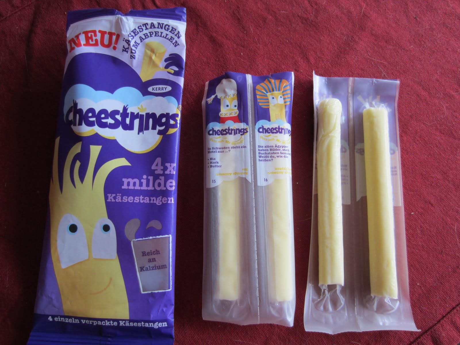 Danielas bunte Warenwelt: Cheestrings von Kerry - Plastikkäse in ...