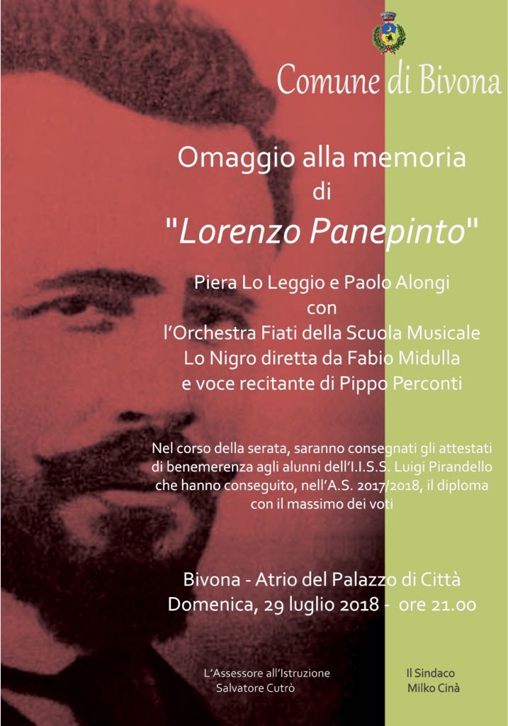 archivio e pensamenti: BIVONA RENDE OMAGGIO A PANEPINTO. Contributi ...