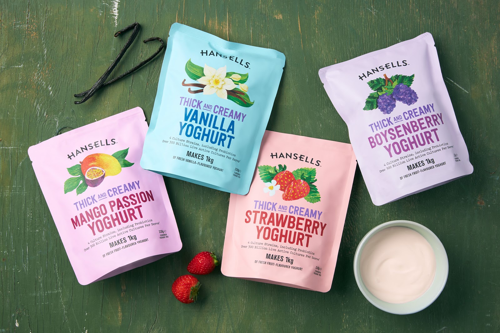 Hansells Powdered Yoghurts – Packaging Of The World