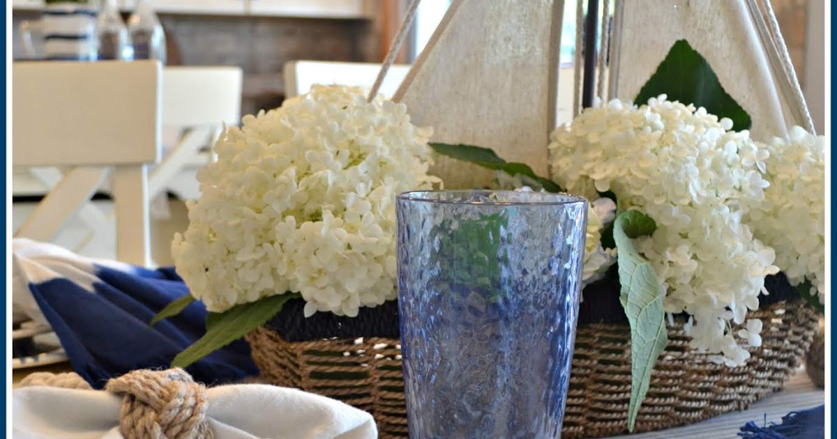 Nautical Tablescape - Corner of Plaid and Paisley