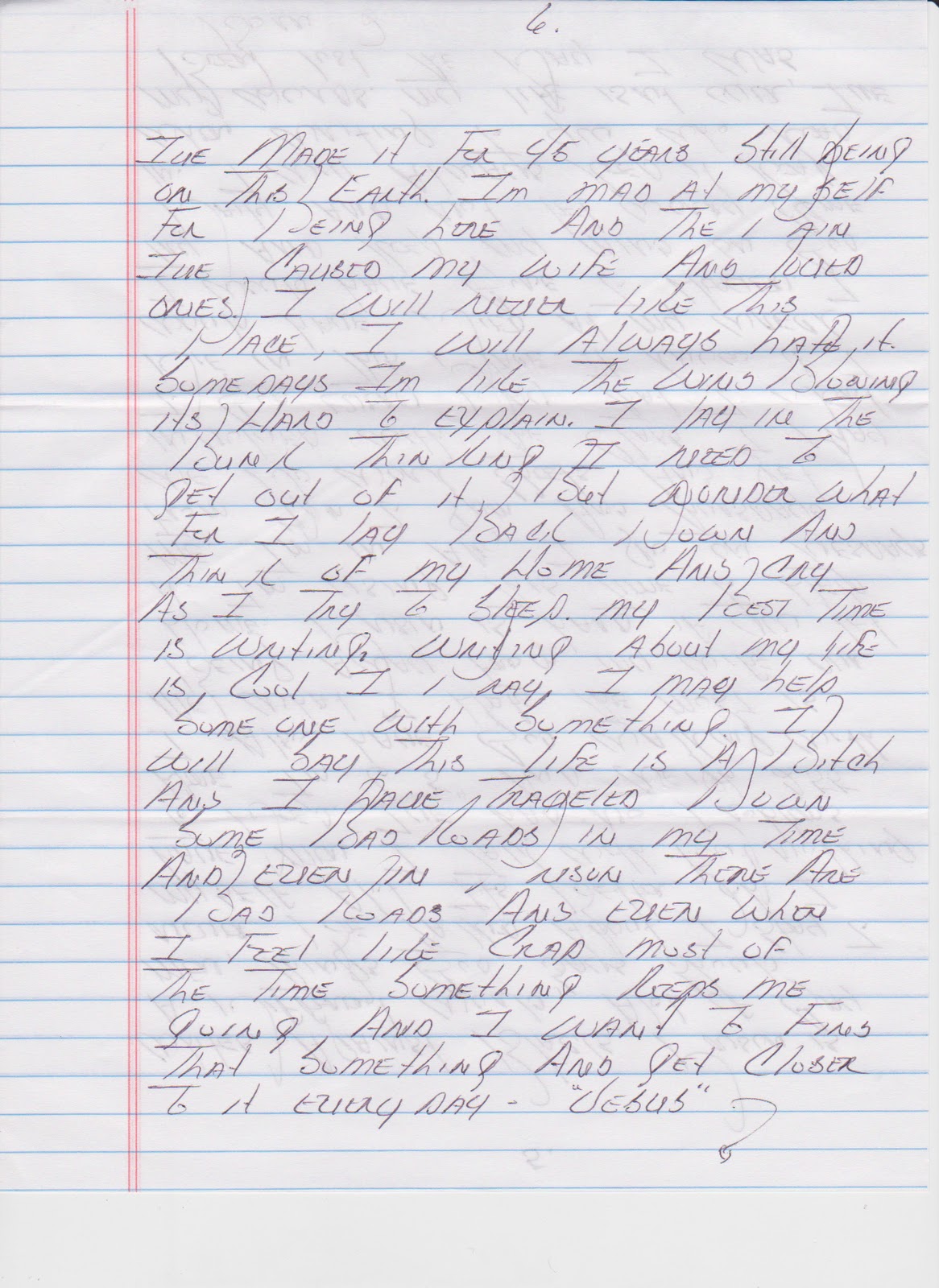 Reaching Out: Life In Prison. Words On Paper Cannot Tell The Entire Story.
